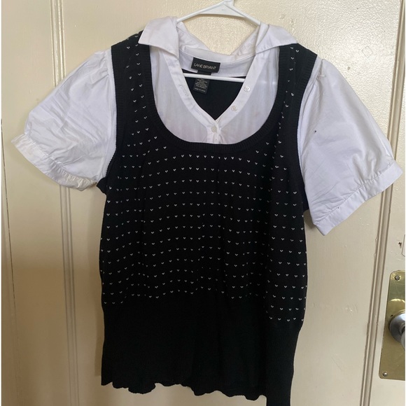 Tops | Faux Layered Blouse | Poshmark